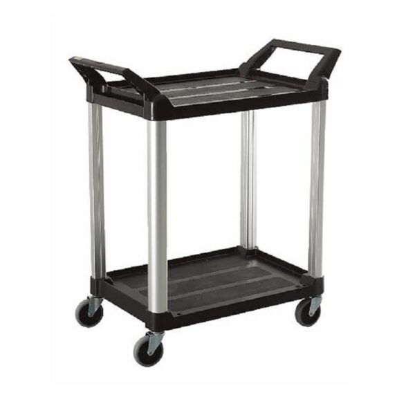 2 Shelf Cart Small Black | BMHE